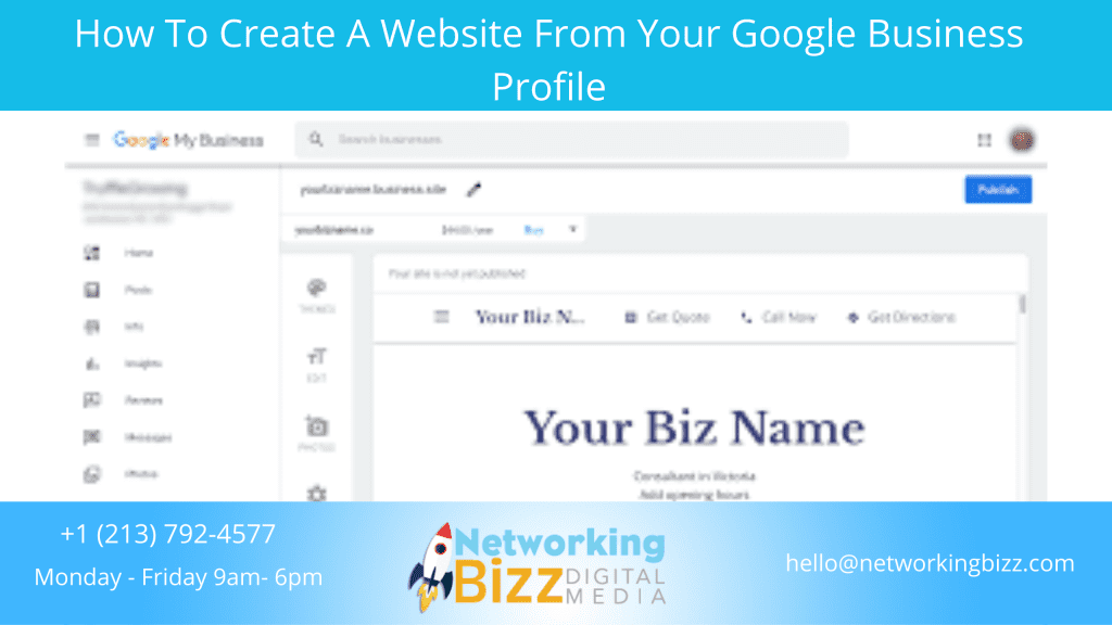 How To Create A Website From Your Google Business Profile » Website ...