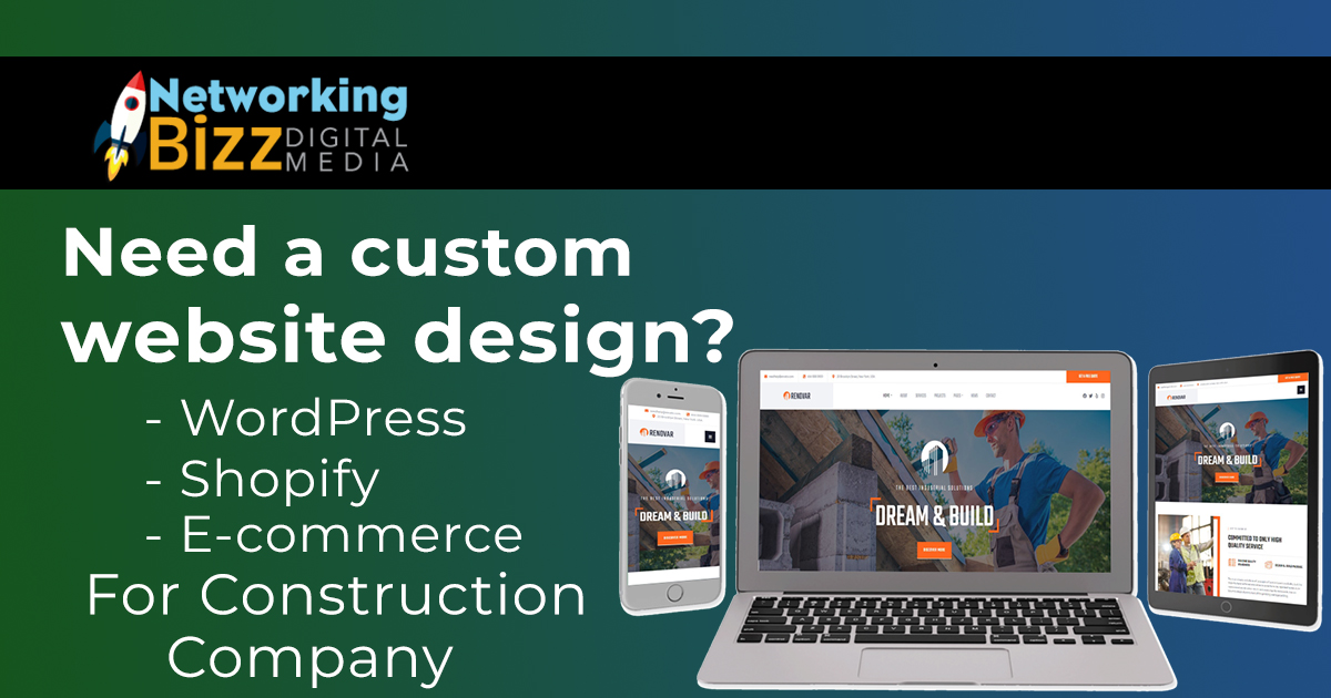 Get a Custom Website For Construction Company Today