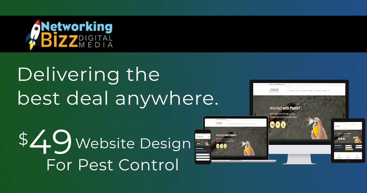 Best Pest Control website design for $49