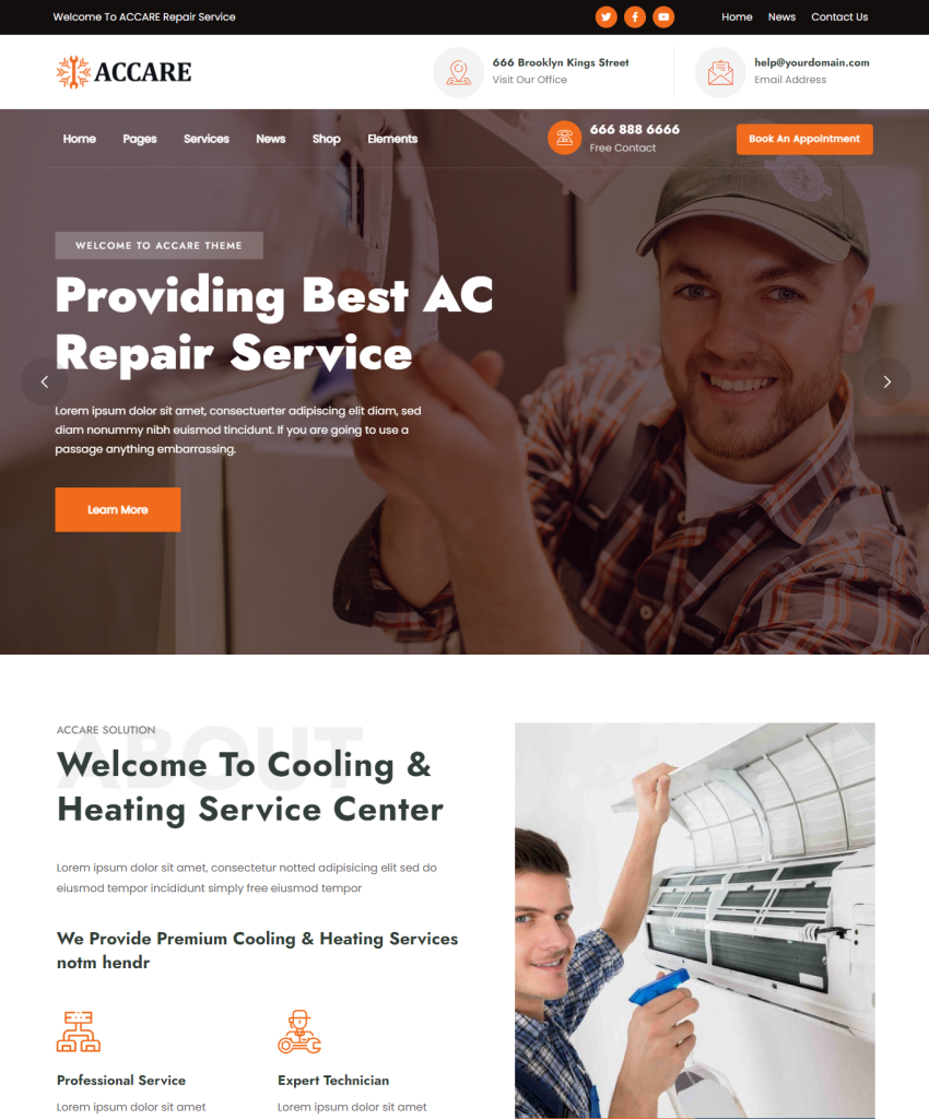 Best HVAC Company website design for $49