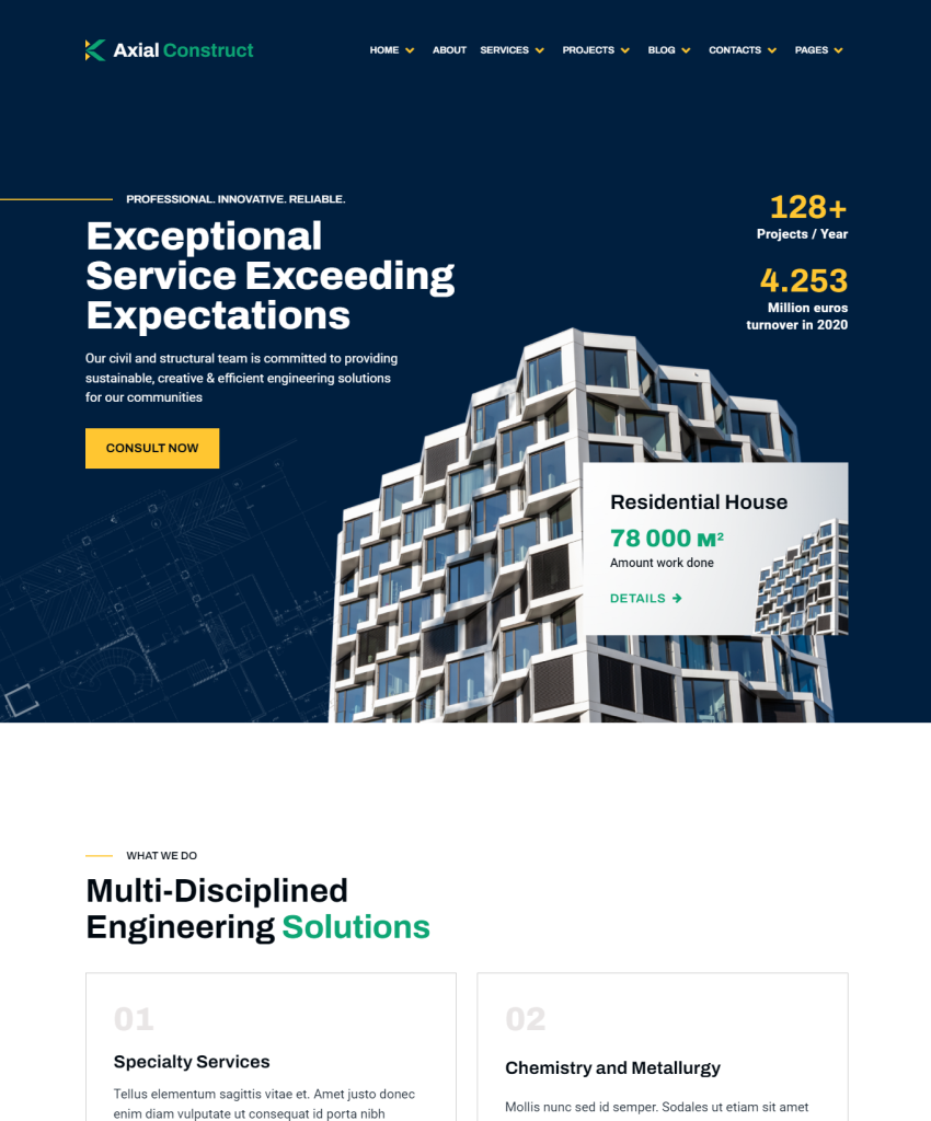 Best Construction Company website design for $49